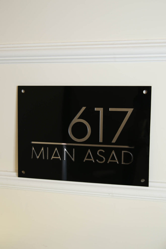 Custom House Name Plates and Signs - Acrylic, Metal, Stainless Steel ...