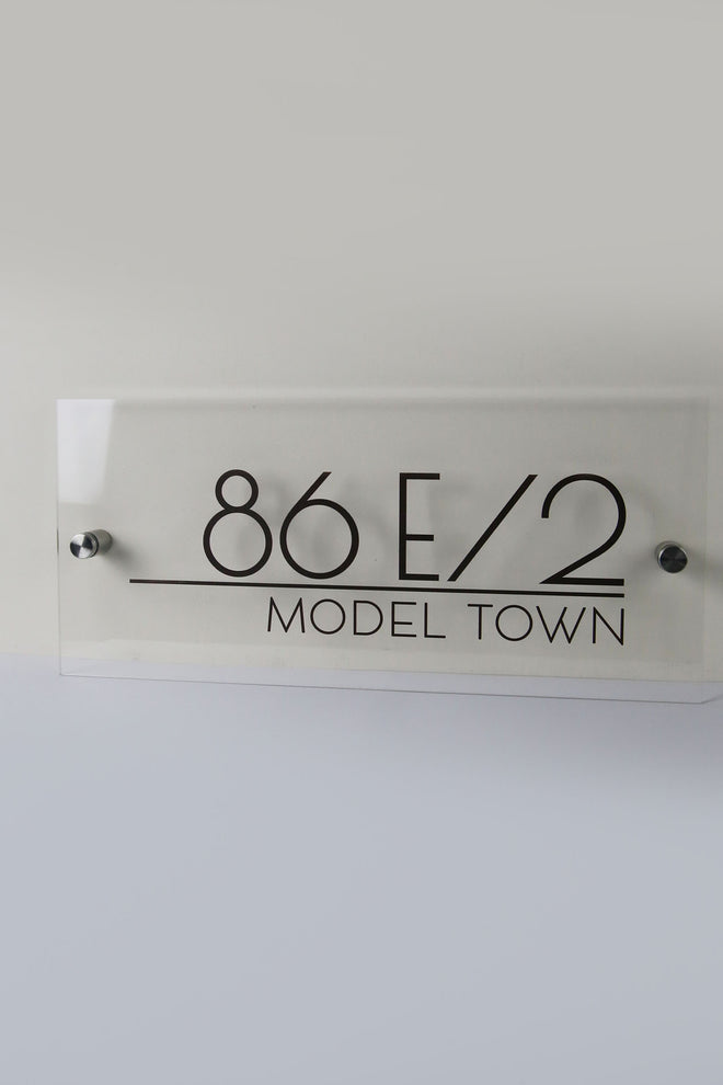 Custom House Name Plates and Signs - Acrylic, Metal, Stainless Steel ...