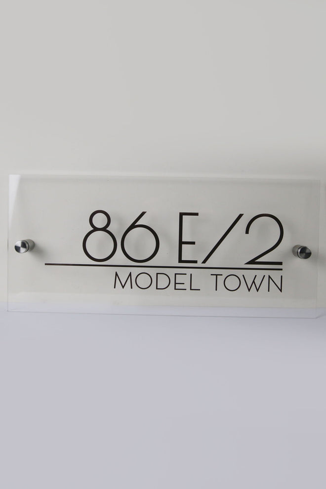 Custom House Name Plates and Signs - Acrylic, Metal, Stainless Steel ...