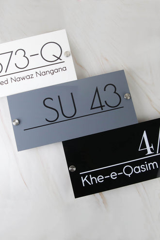Custom House Name Plates and Signs - Acrylic, Metal, Stainless Steel ...